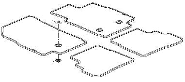 VAUXHALL VIVA FLOOR MAT SET GENUINE NEW 39090616 Vauxhall Superstore